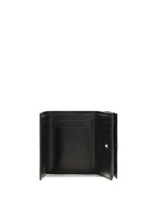 Fendi Ff Mini Trifold Leather Wallet