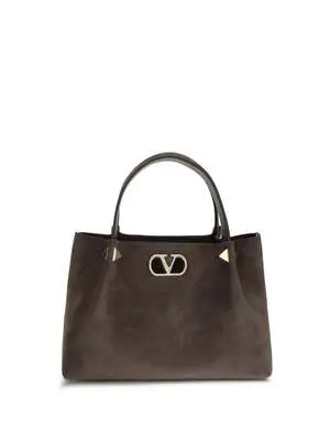 Valentino Garavani Small Suede Handbag - Brown