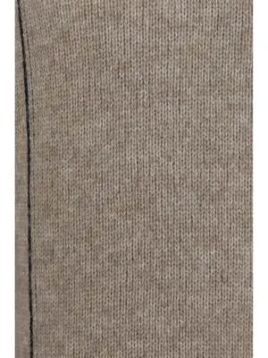 Giorgio Armani Alpaca-knit Hooded Sweatshirt With Contrasting Trims