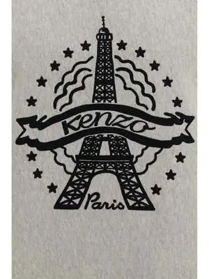 Kenzo Eiffel Tower Design Cotton Sweatshirt
