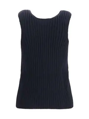 Bottega Veneta Merino Wool Ribbed Tank Top