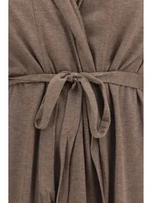 Max Mara Falda Lyocell And Silk Blend Cardigan - Brown