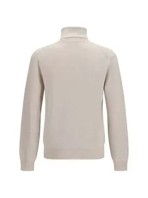 Brioni Wool And Cashmere Turtleneck Sweater - Cream