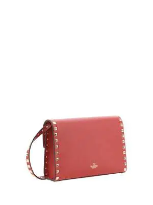 Valentino Garavani Small Rockstud Grained Calfskin Shoulder Bag