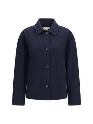 Marni Wool Jacket With Logo Embroidery
