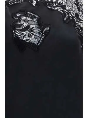 FERRAGAMO Silk Dress With Lace