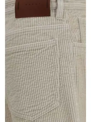 Marni Corduroy Pants - Cream