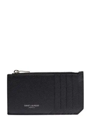 Saint Laurent Man's Leather Card Holder - Multicolor