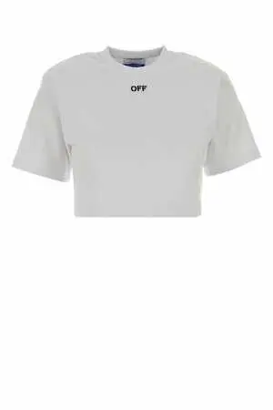 Off-White Stretch Cotton T-shirt