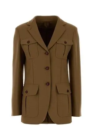 Max Mara Wool Locusta Blazer - Brown