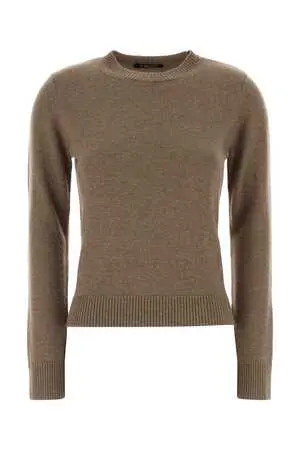 Max Mara S Cappuccino Wool Blend Fresia Sweater - Brown