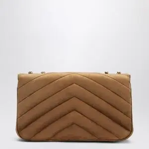 Saint Laurent Loulou Suede Shoulder Bag - Orange