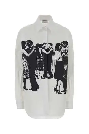 Moschino Stretch Poplin Shirt - White
