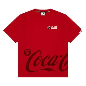 AAPE X Coca Cola Graphic Tee /light - Red