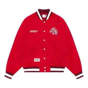 AAPE Sports Logo Varsity Jacket - Red