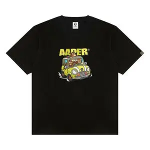 AAPE R Graphic Tee - Black