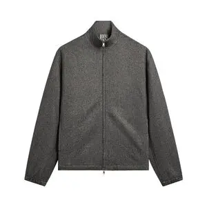 Kith Kin Flannel Jersey Stephen Track Jacket 'charcoal Heather - Grey