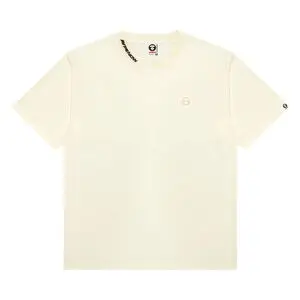 AAPE Now Moonface Logo Tee 'ivory - Cream