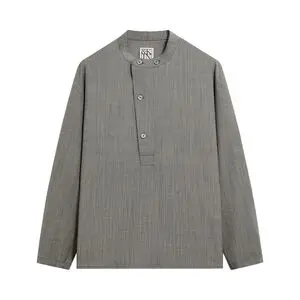 Kith Kin Tropical Wool Leven Shirt Melange - Grey