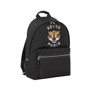 Kenzo Varsity Embroidered Backpack - Black