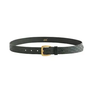 Kith Monogram Vachetta Leather Belt 'equestrian - Green