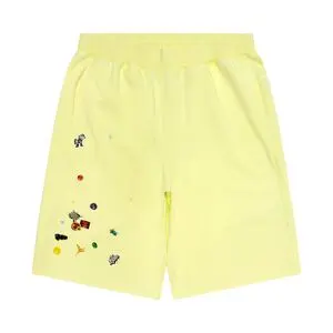 AAPE Sticker Print Sweat Shorts /light - Green