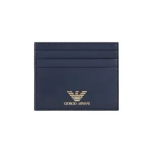 Kith Giorgio Armani & Leather Card Holder 'nocturnal - Blue