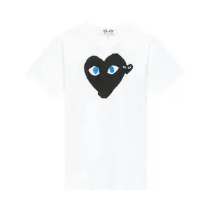 Play Comme Des Garcon Heart Tee - White