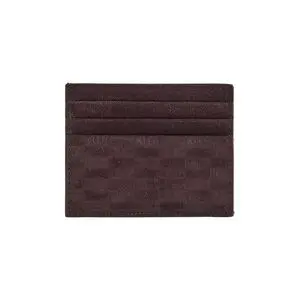 Kith Monogram Suede Card Holder 'incognito - Grey