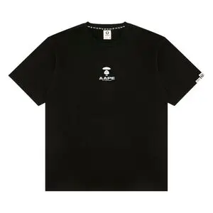 AAPE Moonface Logo Tee - Black