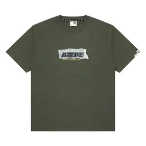 AAPE Unvs Unvs Graphic Tee 'khaki/grey - Tan