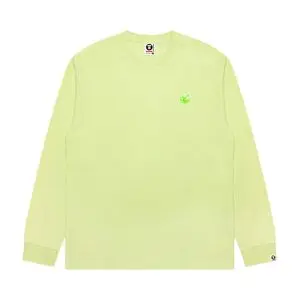 AAPE Now Moonface Long Sleeve Tee /light - Green
