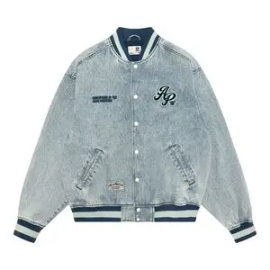 AAPE Sports Logo Varsity Jacket /yellow - Blue