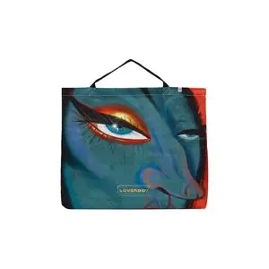 CHARLES JEFFREY Charles Jeffrey Face Print Tote Blue