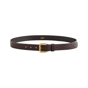 Kith Monogram Vachetta Leather Belt 'incognito - Grey
