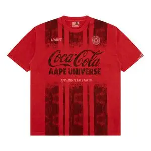 AAPE X Coca Cola Unvs Graphic Tee /light - Red