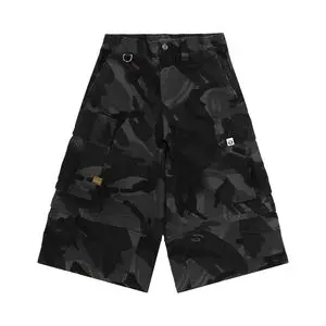 AAPE Camo Cargo Shorts /multicolor - Black