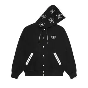 AAPE Moonface Hooded Jacket - Black