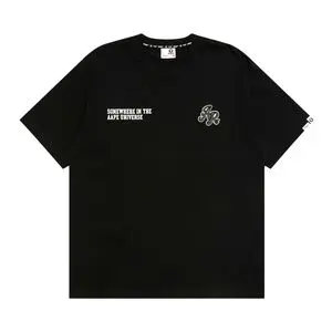 AAPE Unvs Unvs Logo Patch Tee - Black