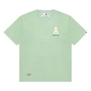 AAPE Sports Letter Patch Tee /heather - Green