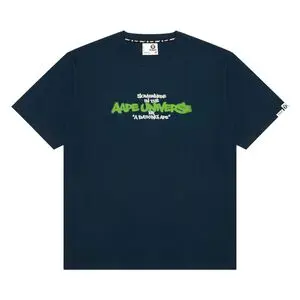AAPE Unvs Unvs Graphic Tee 'navy - Blue