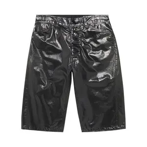 MAISON MARGIELA Waxed Cotton Shorts - Black
