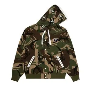AAPE Moonface Hooded Jacket /multicolor - Green