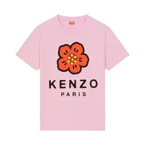 Kenzo Broke Flower Loose T-shirt 'rose - Pink