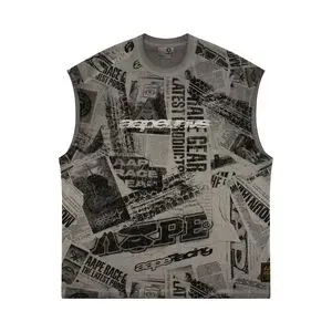 AAPE Unvs Unvs Printed Tank Top 'ivory/white - Cream