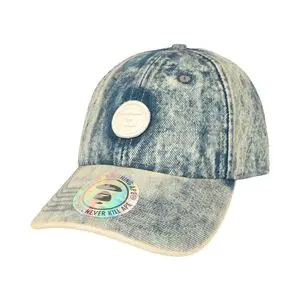AAPE Now Moonface Denim Cap /yellow - Blue