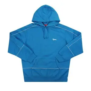 Supreme Piping Hooded Sweatshirt 'dark Aqua