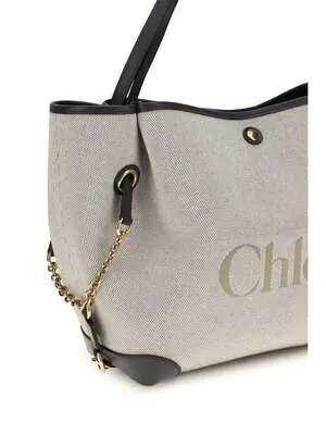 Chloé Clover Tote Bag In Canvas