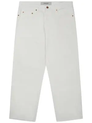GOLDEN GOOSE Wide Leg Denim Jeans - White