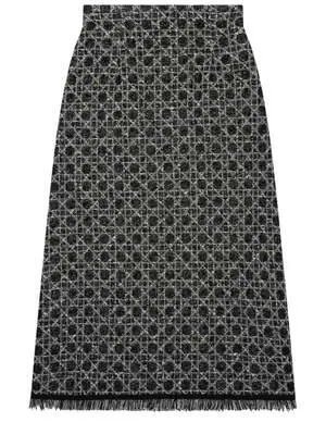 Dior Macrocannage Midi Skirt